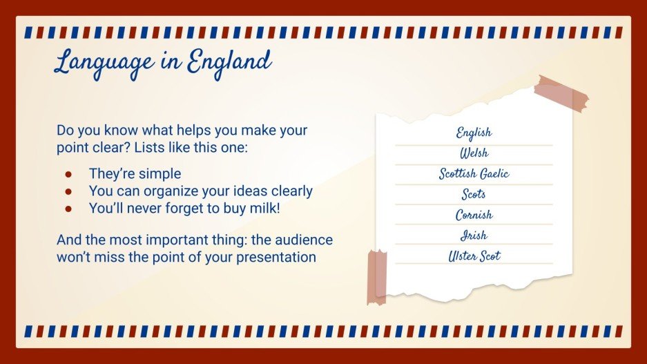 England's Typical Traditions | Google Slides & PowerPoint