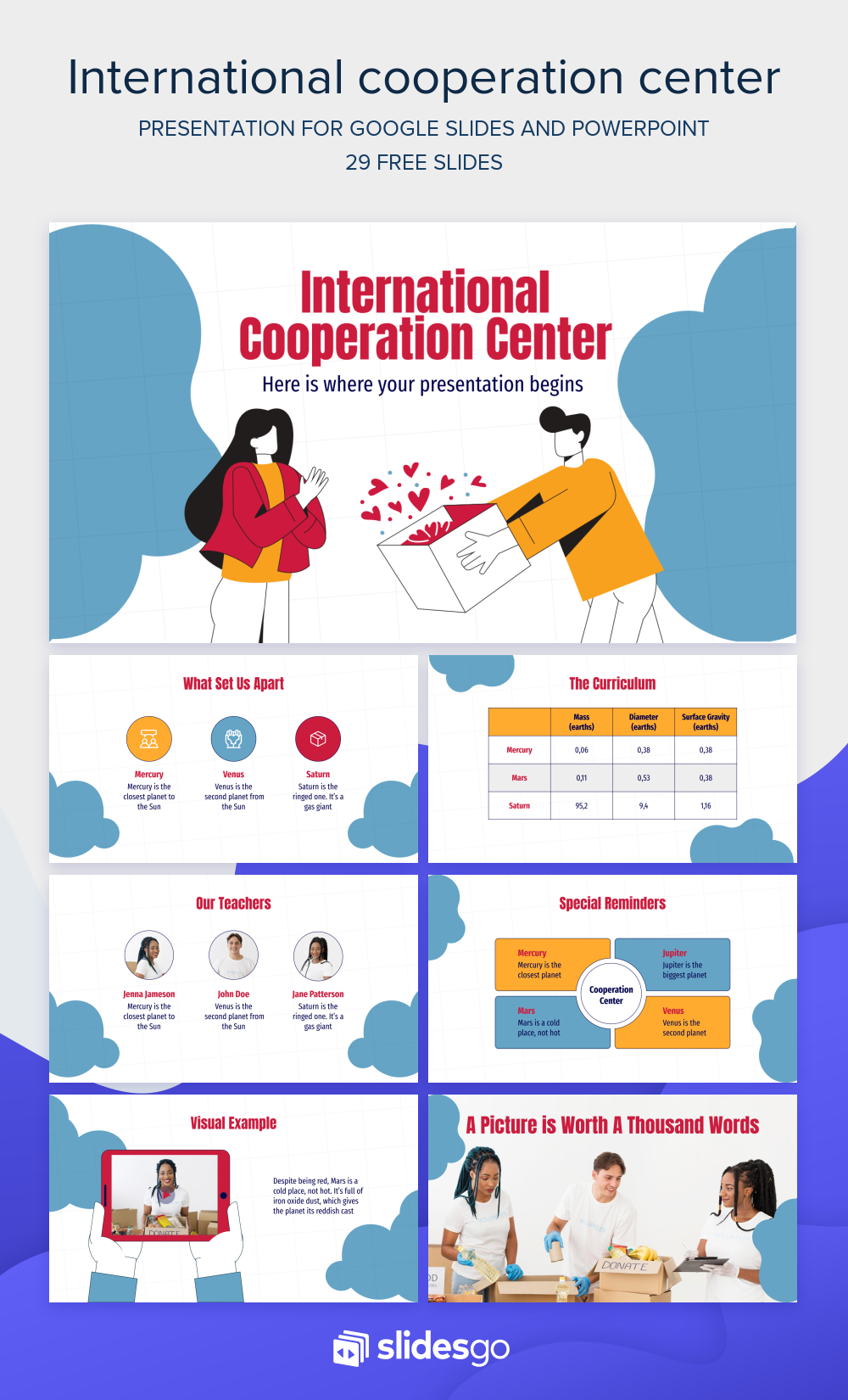 International Cooperation Center | Google Slides & PPT theme