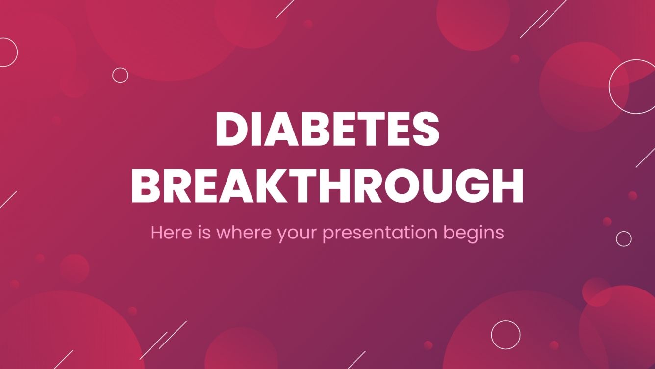 Diabetes breakthrough | Google Slides & PowerPoint template