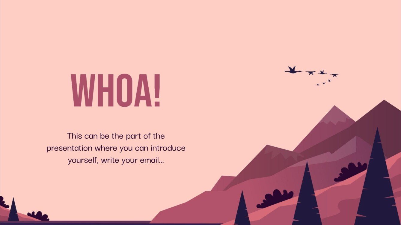 Mountain Backgrounds Google Slides & PowerPoint template