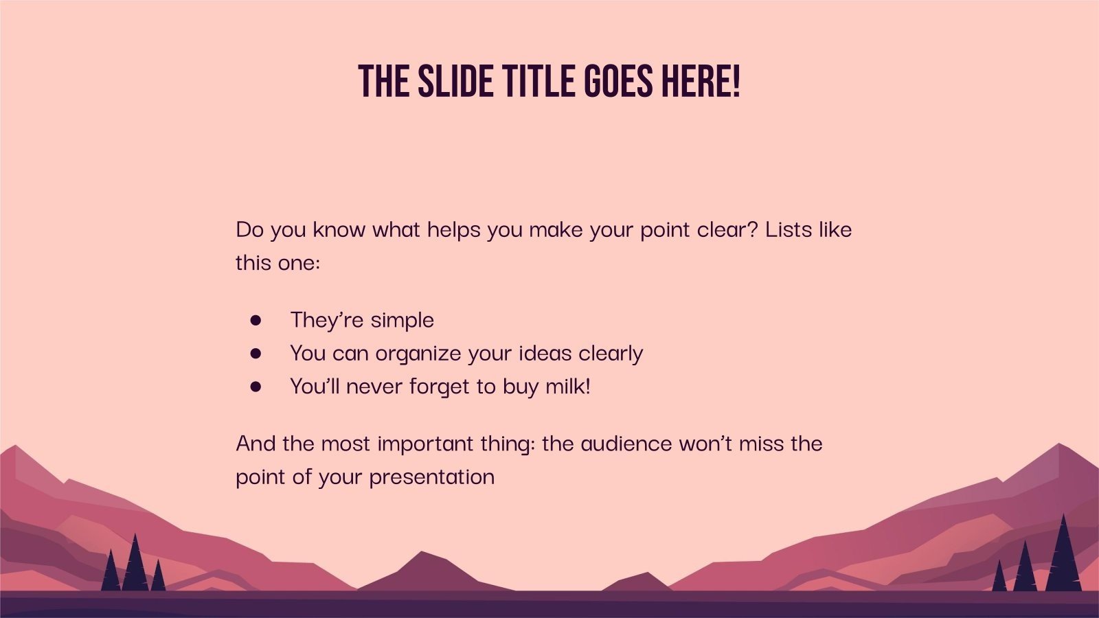 Mountain Backgrounds Google Slides & PowerPoint template