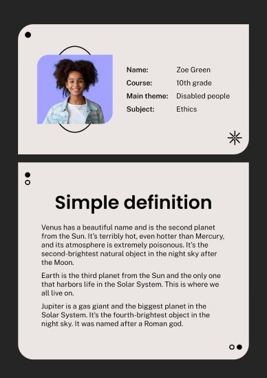 Disadvantaged People Ethics & Values Booklet | Google Slides