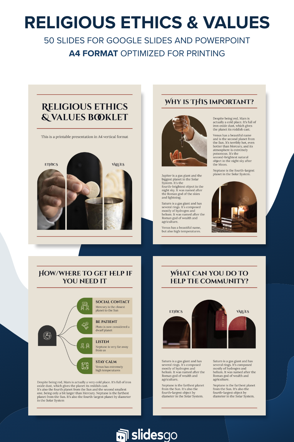 Religious Ethics & Values Booklet | Google Slides & PowerPoint