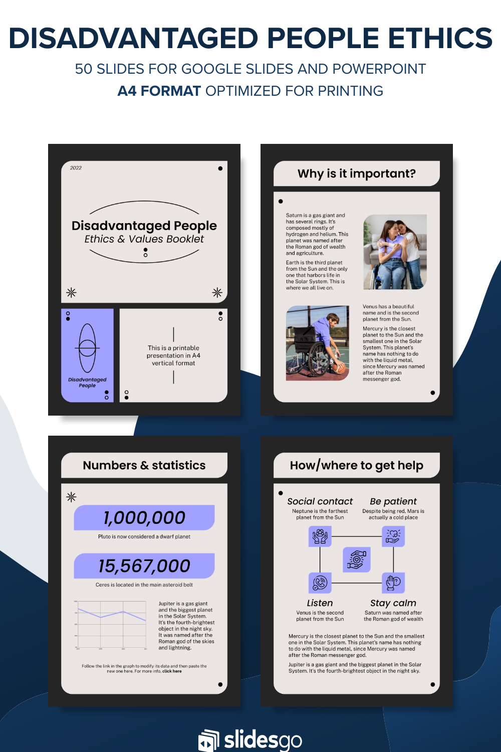 Disadvantaged People Ethics & Values Booklet | Google Slides