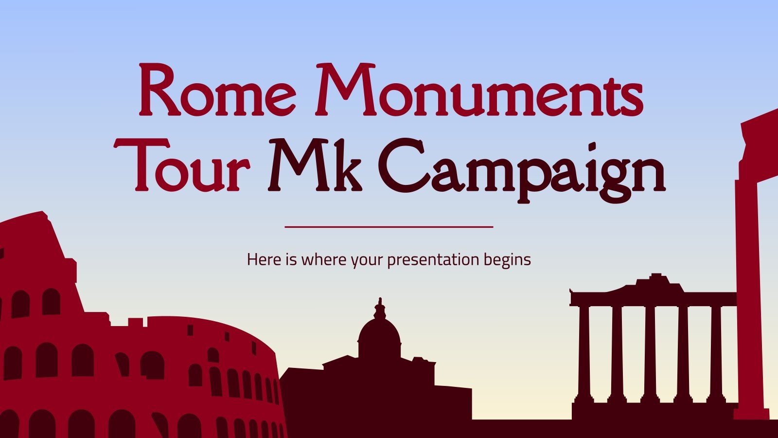 Free Google Slides & PowerPoint Templates about Rome