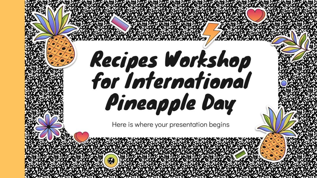 Plantillas gratis sobre recetas para Google Slides y PPT