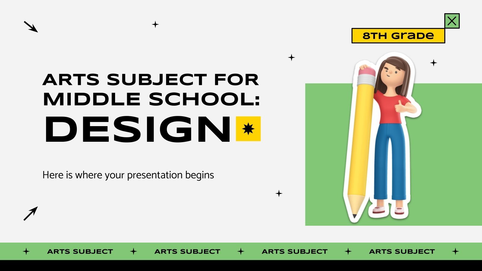 Arts Subject for Middle School - 8th Grade: Design