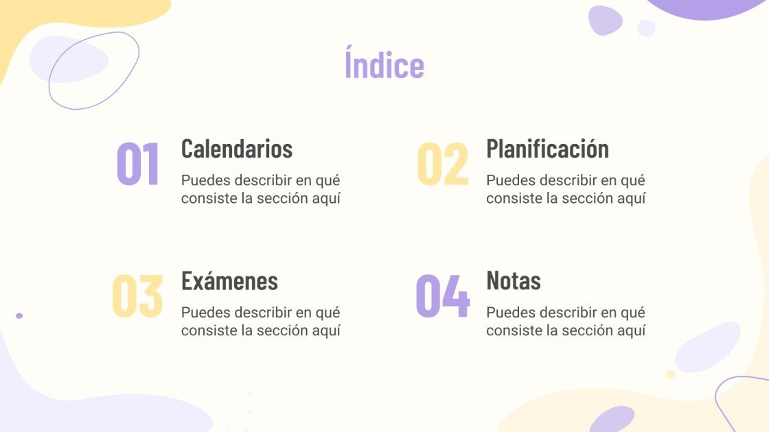 Slides to Organize University Exams | Google Slides & PPT