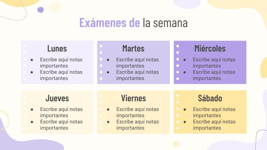 Slides to Organize University Exams | Google Slides & PPT