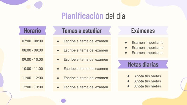 Slides to Organize University Exams | Google Slides & PPT