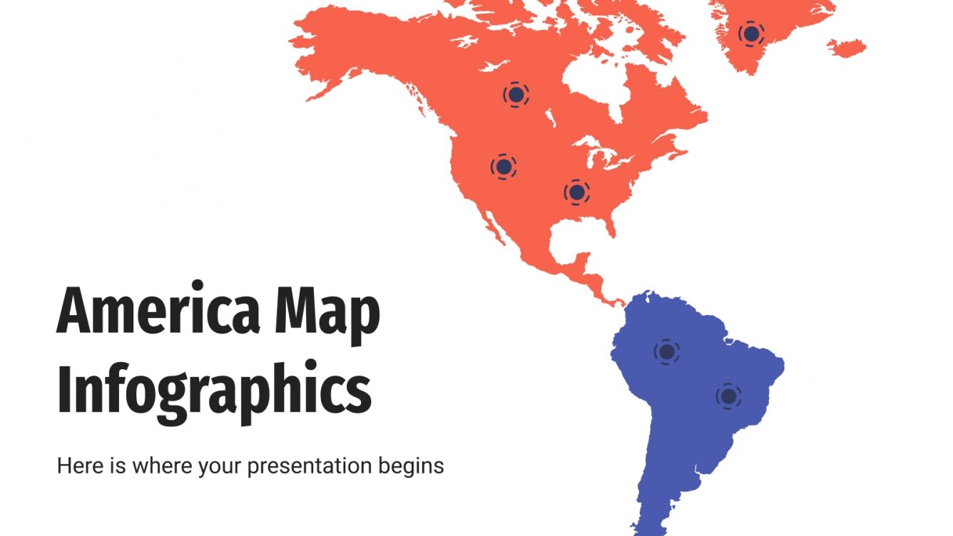 America Map Infografics | Google Slides & PPT template