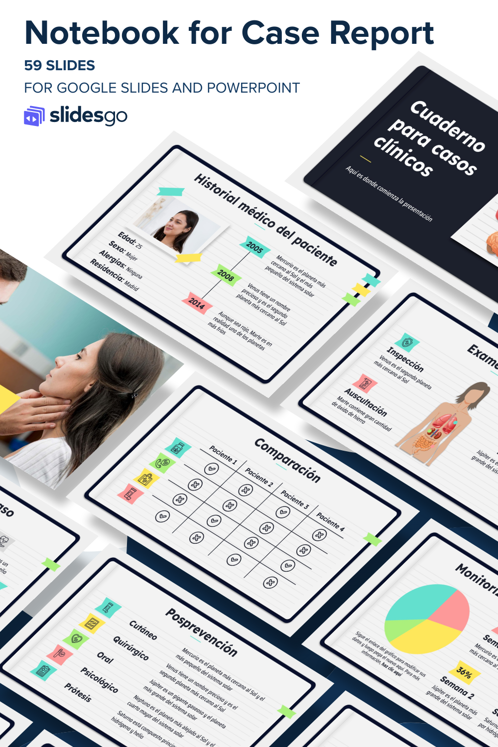 Notebook for Case Report | Google Slides & PowerPoint template