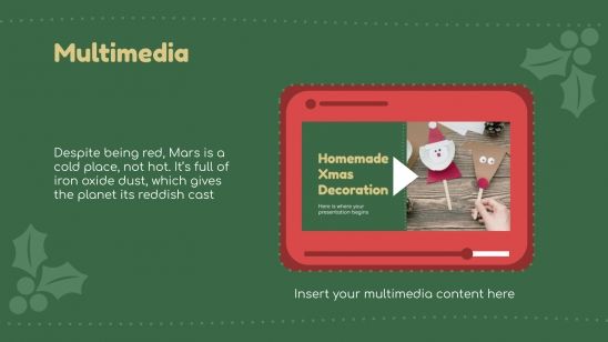 Homemade Xmas decoration | Google Slides & PPT template