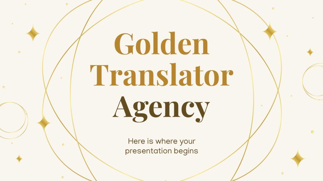 Free golden templates for Google Slides and PowerPoint