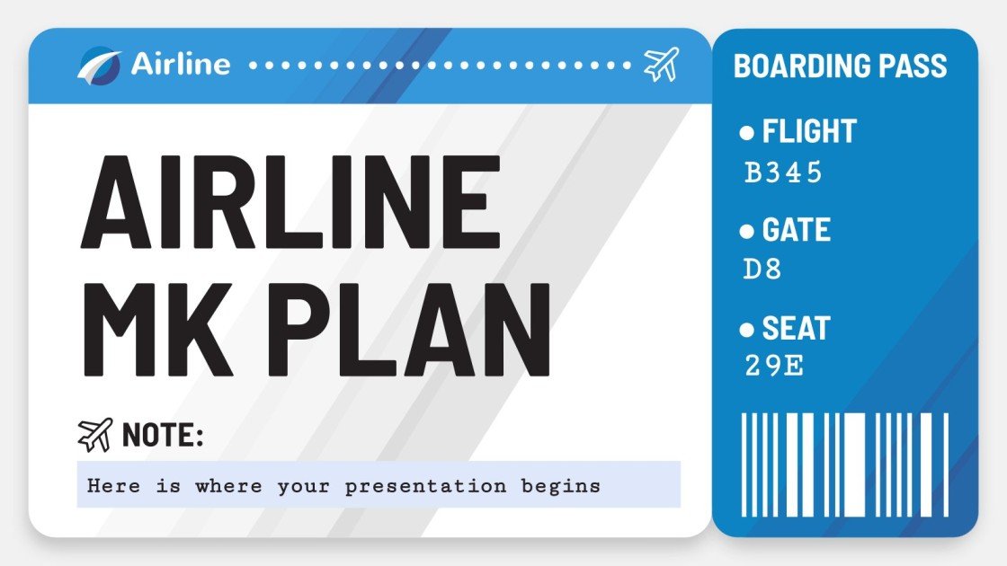 Plantillas gratis sobre aviones para Google Slides y PowerPoint