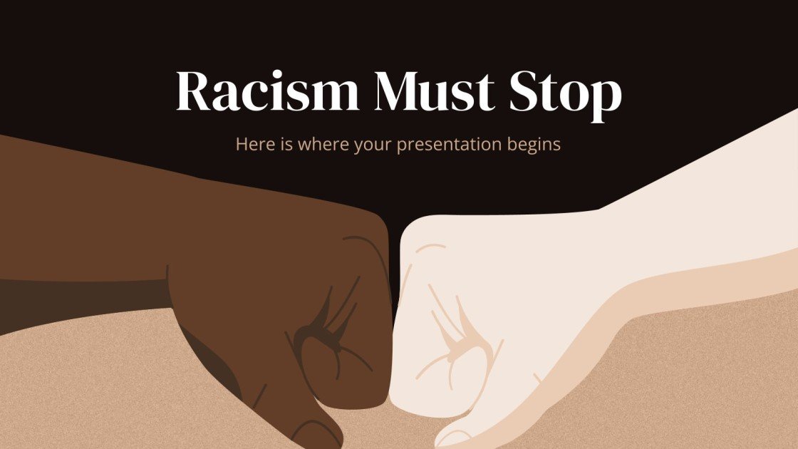 Free Google Slides and PPT templates to fight against racism
