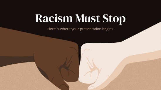 Free Google Slides and PPT templates to fight against racism