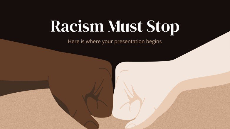 Free Google Slides and PPT templates to fight against racism