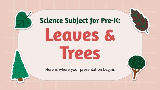 Free Google Slides and PowerPoint Templates with leaves