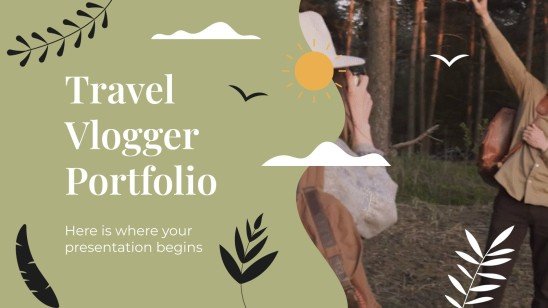 Travel Vlogger Portfolio | Google Slides and PowerPoint