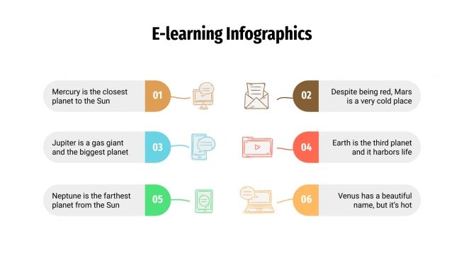 E-learning Infographics | Template for Google Slides and PowerPoint
