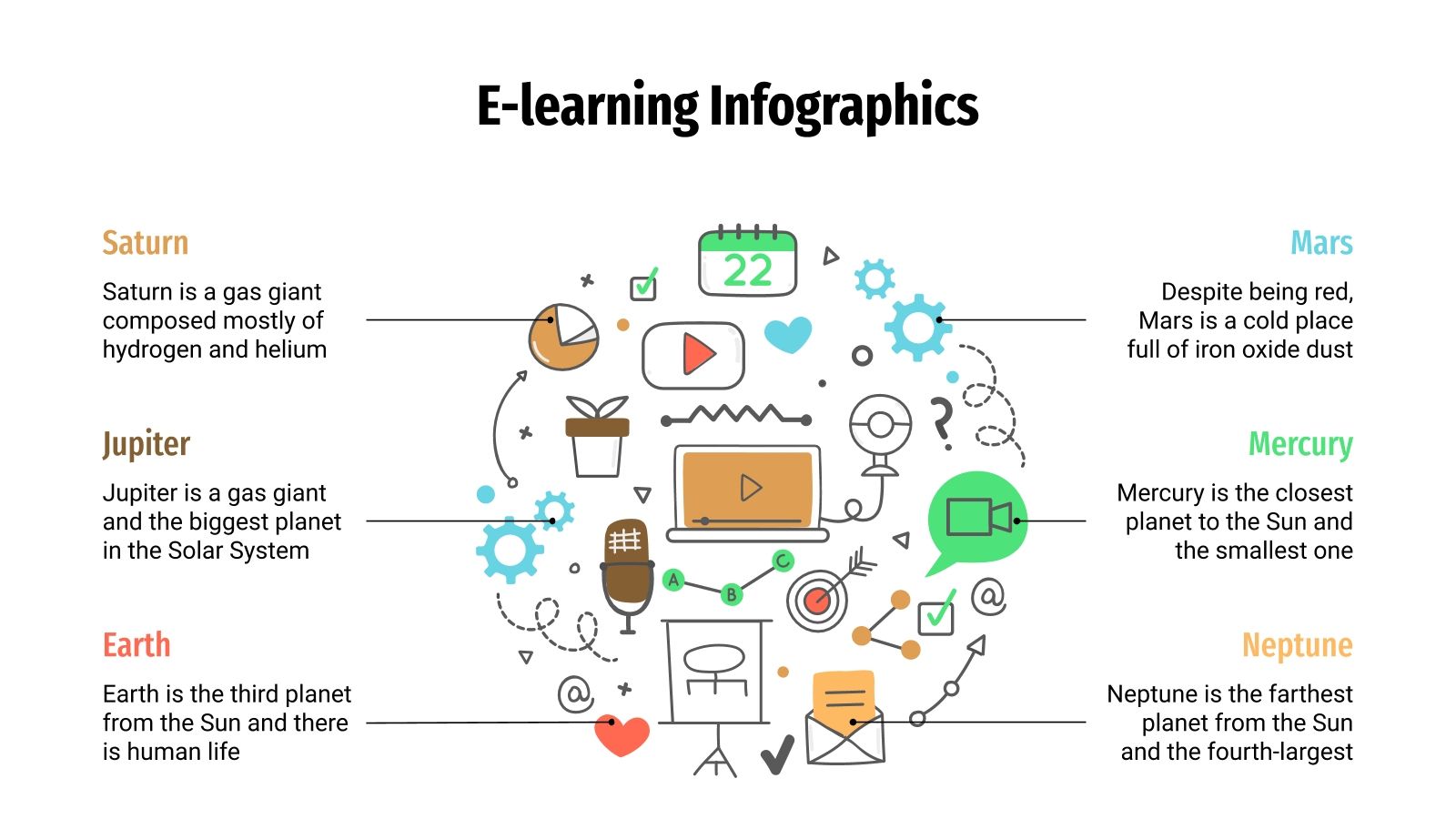 E-learning Infographics | Template for Google Slides and PowerPoint