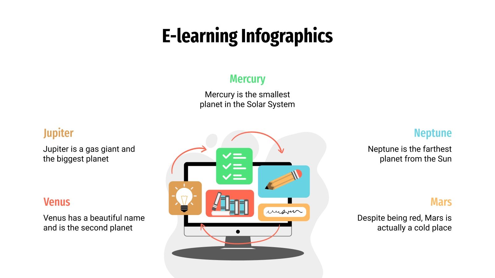 E-learning Infographics | Template for Google Slides and PowerPoint