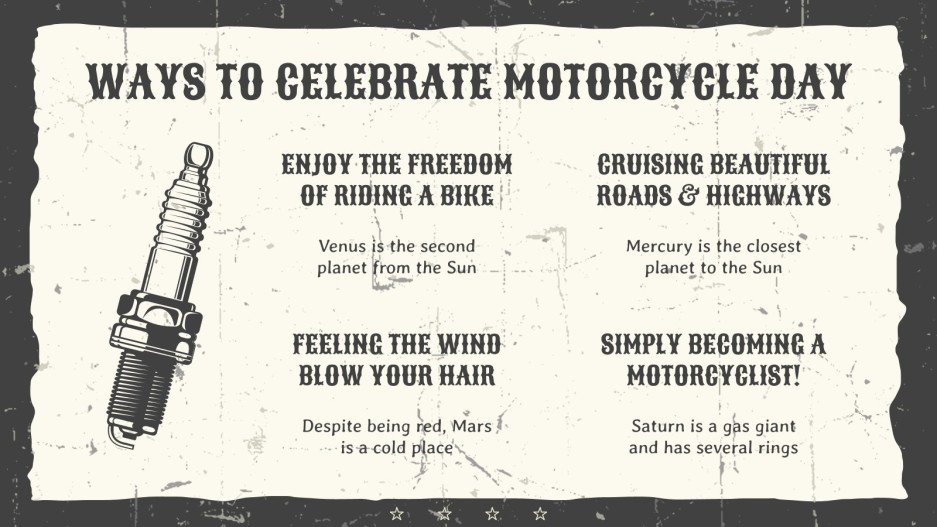 World Motorcycle Day | Google Slides & PPT