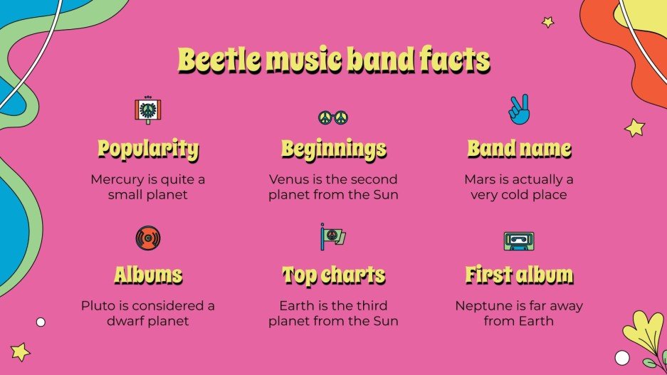 Global Famous Beetle Music Band Day | Google Slides & PPT