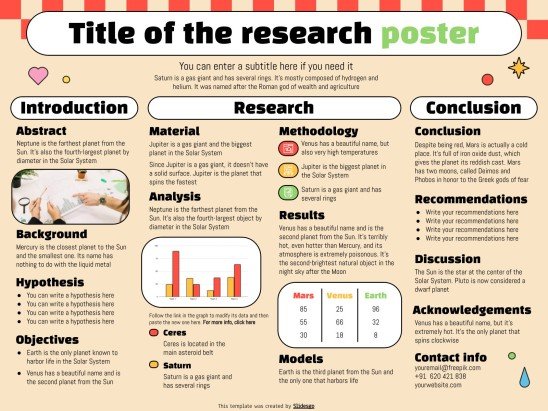 Doodle Research Poster | Google Slides & PowerPoint
