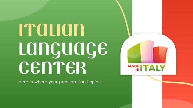 Italian Language Center | Google Slides & PowerPoint