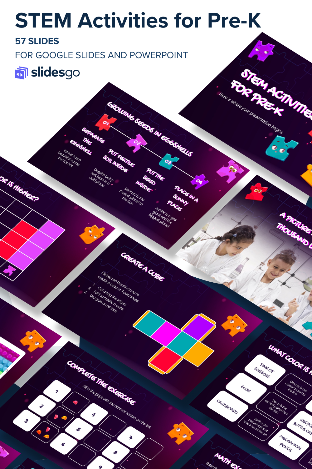 STEM Activities for Pre-K | Google Slides & PowerPoint