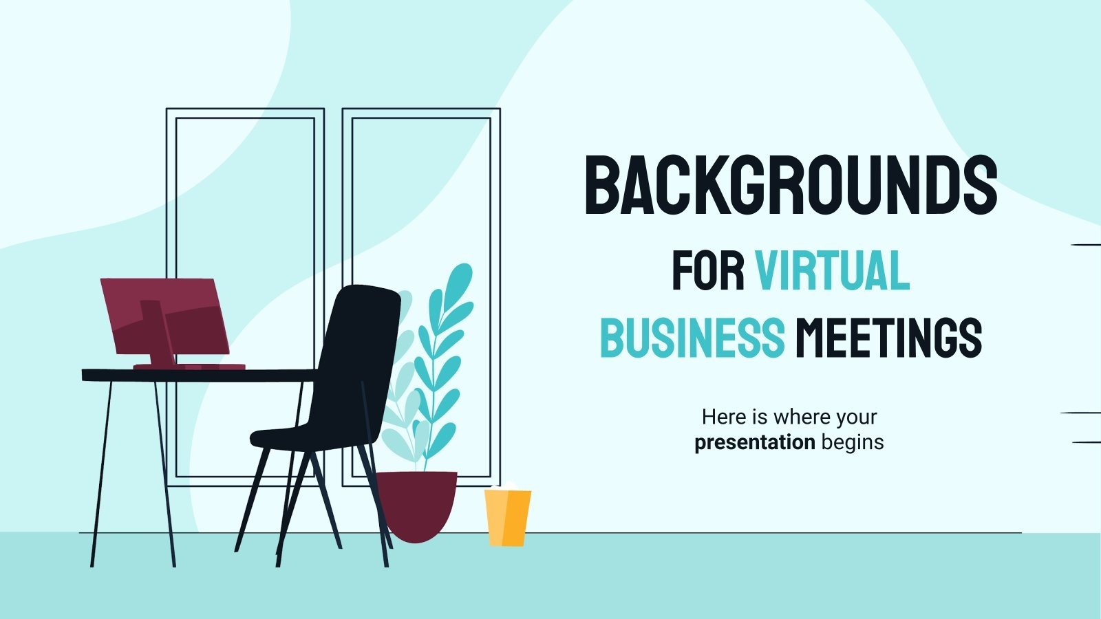 Backgrounds for Virtual Business Meetings | Google Slides & PPT