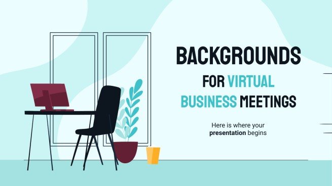 Backgrounds for Virtual Business Meetings | Google Slides & PPT