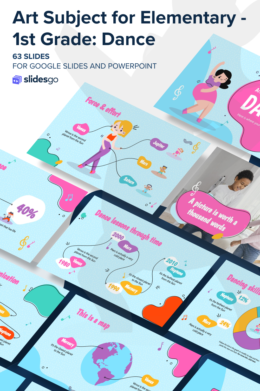 Art for Elementary: Dance | Google Slides & PowerPoint