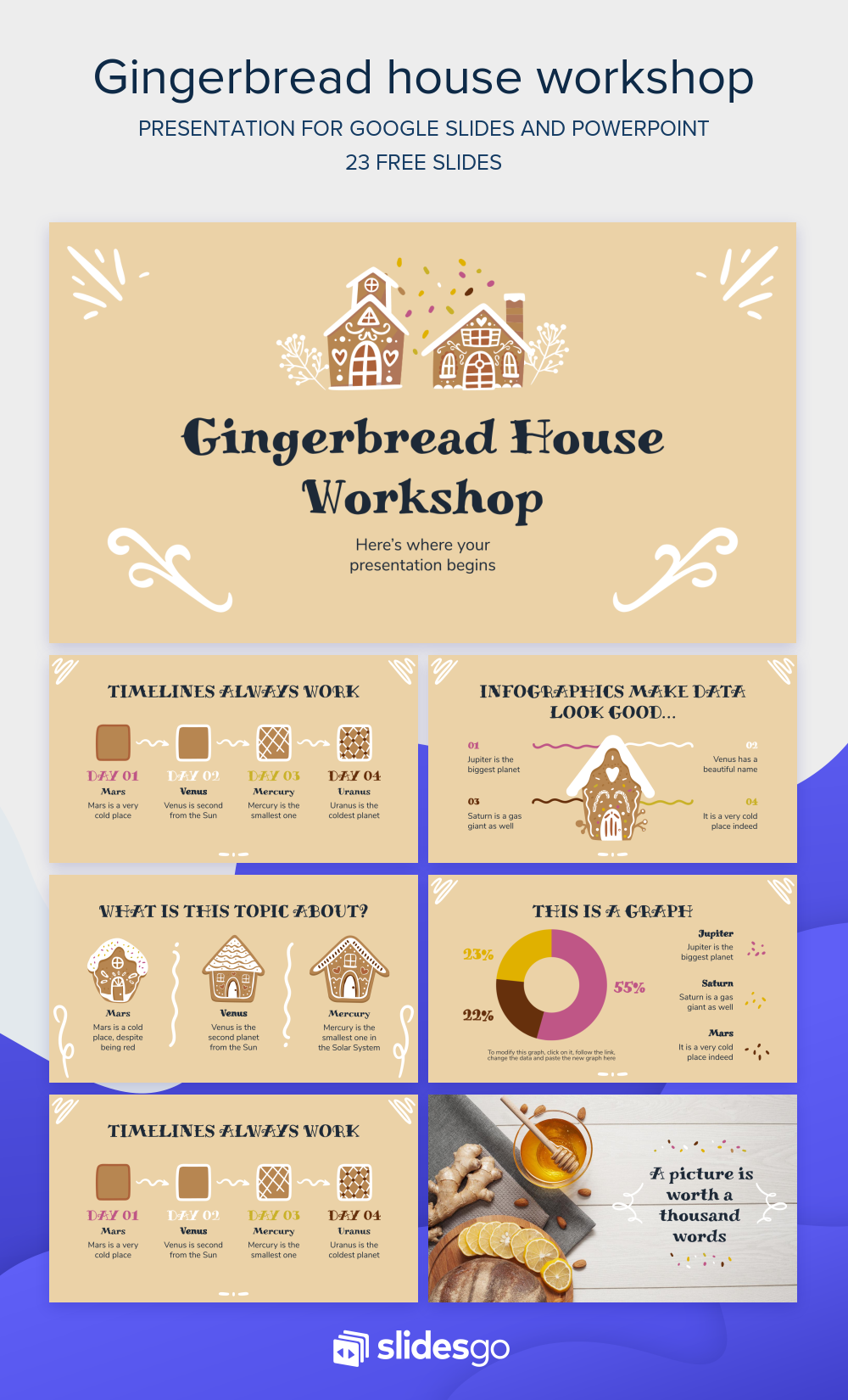 Gingerbread House Workshop | Google Slides & PPT template