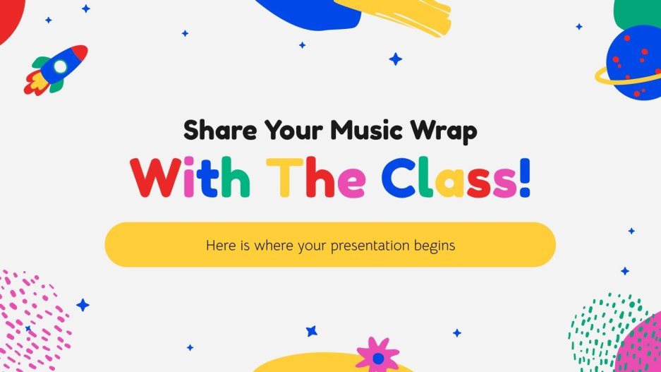 Share Your Music Wrap With The Class! | Google Slides & PPT
