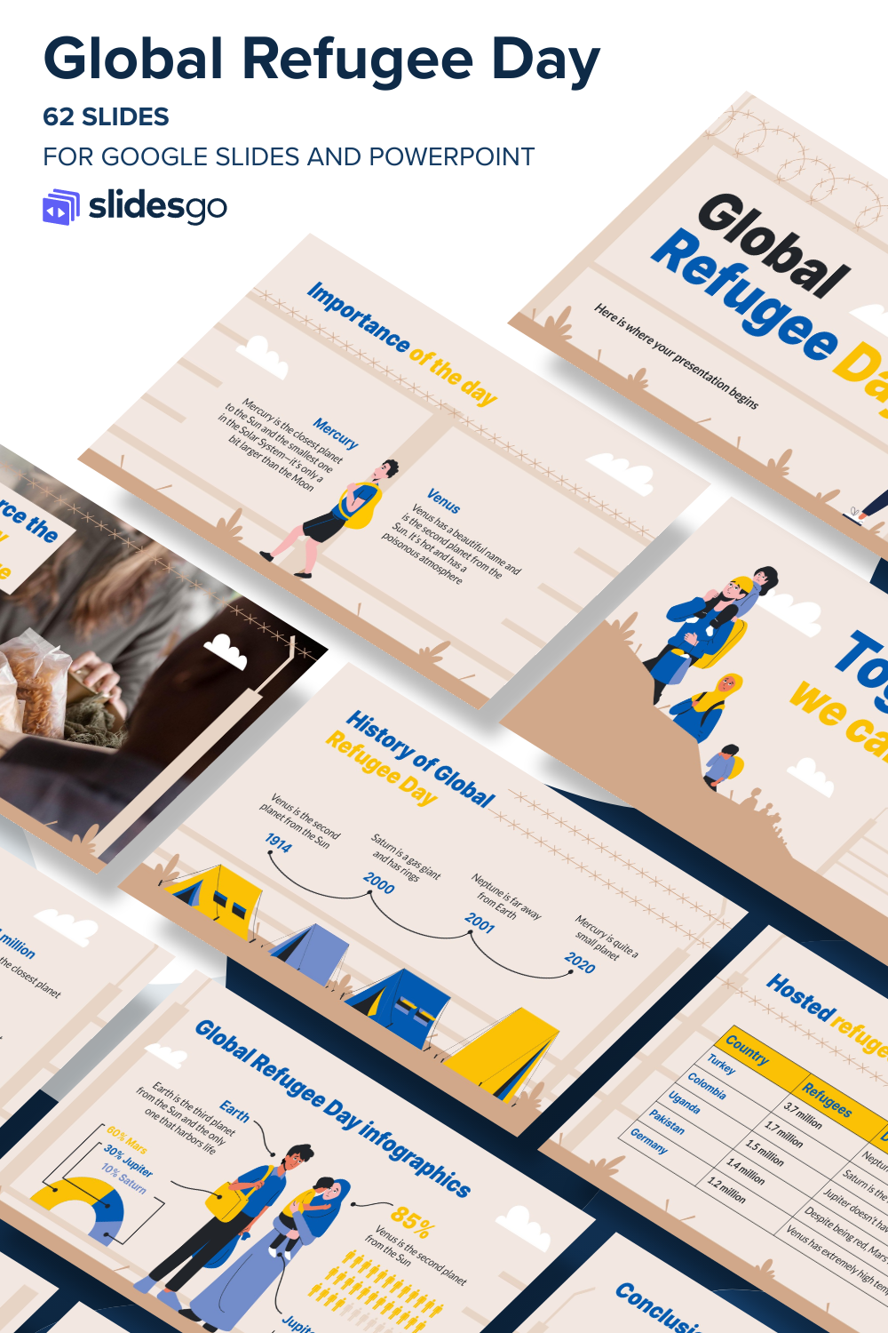 Global Refugee Day | Google Slides & PowerPoint template