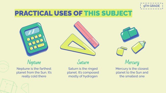Maths for 9th Grade: Algebra II | Google Slides & PowerPoint