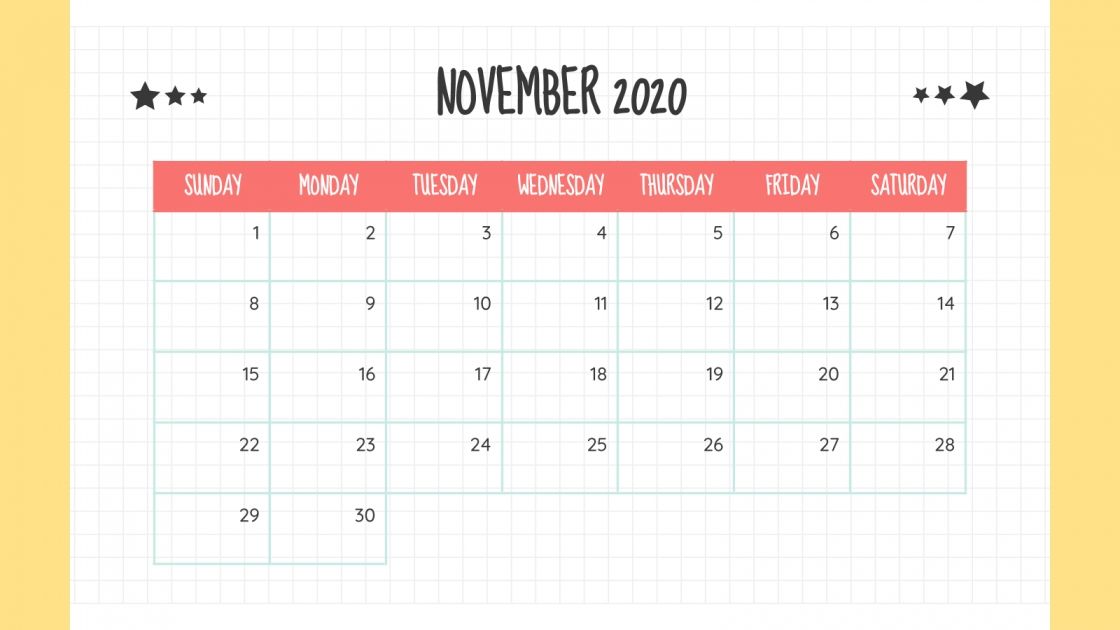 November Daily Slides | Google Slides & PPT template