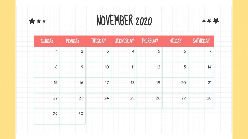 November Daily Slides | Google Slides & PPT template