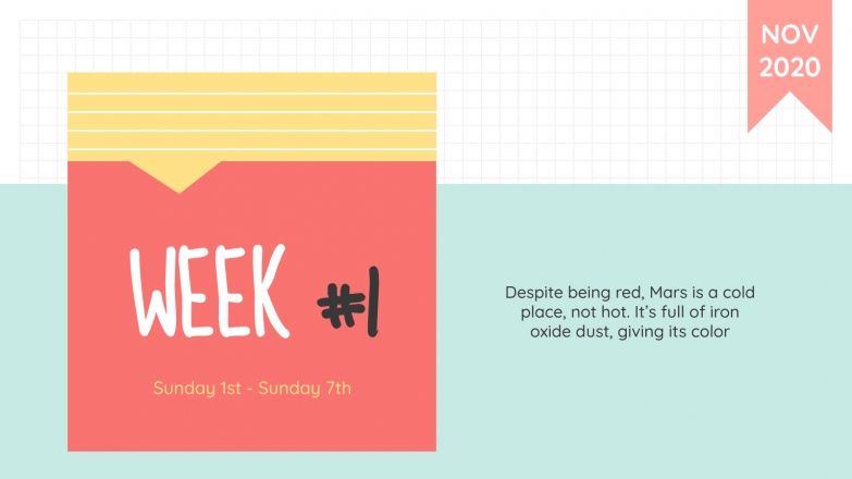 November Daily Slides | Google Slides & PPT template