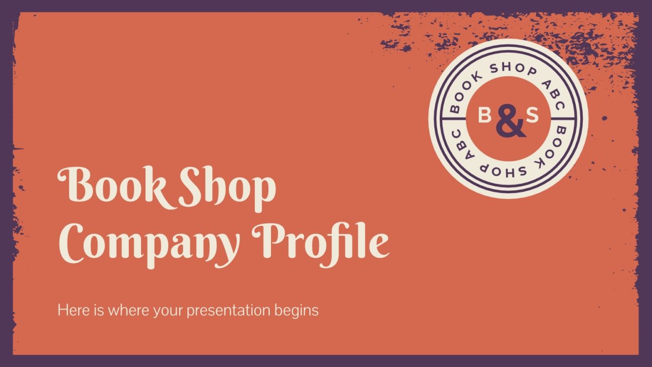 Book Shop Company Profile | Google Slides & PPT template