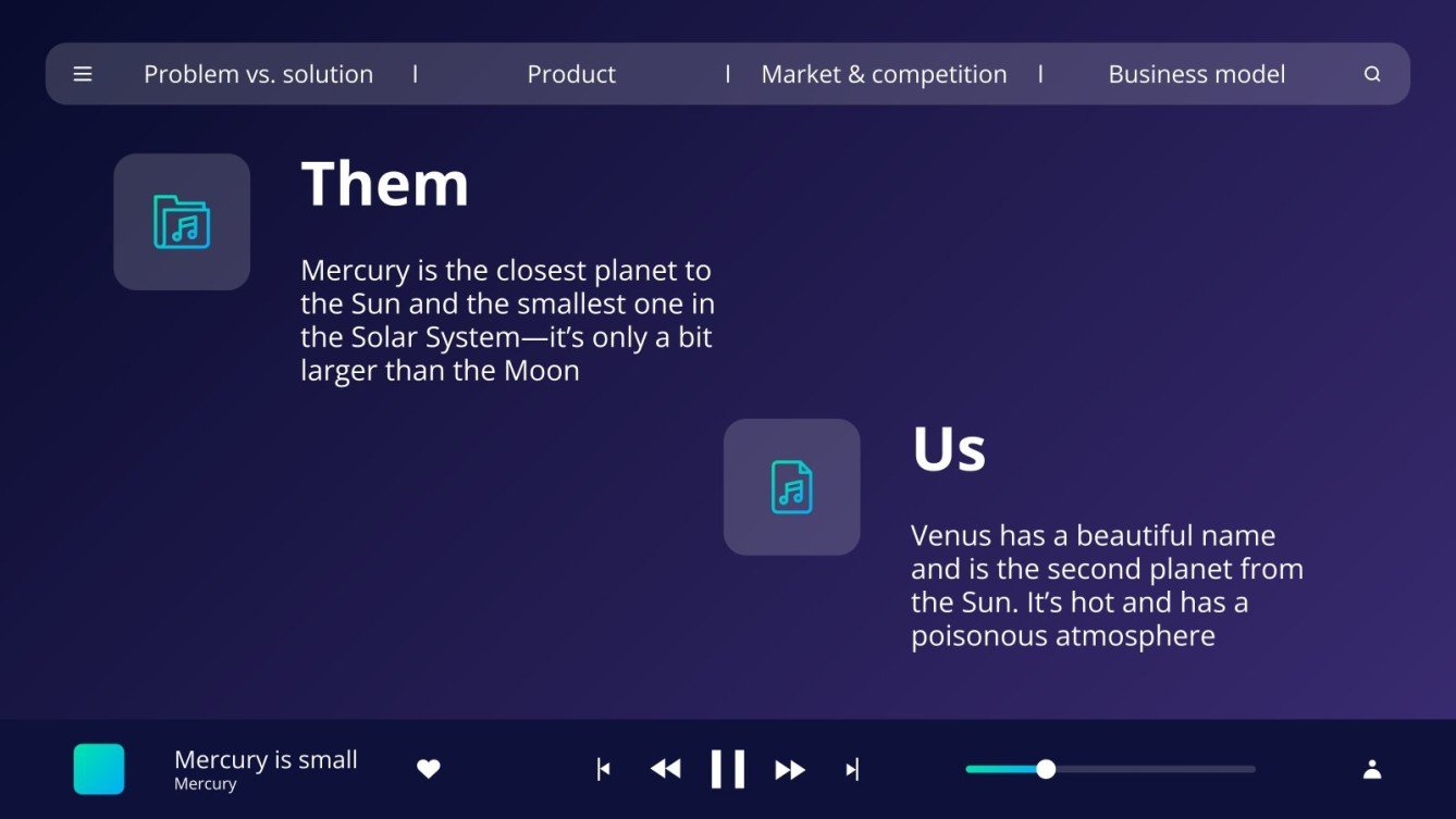 Cloud Music Player App Pitch Deck | Google Slides & PPT