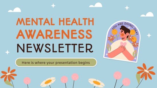 Mental Health Awareness Newsletter | Google Slides & PPT