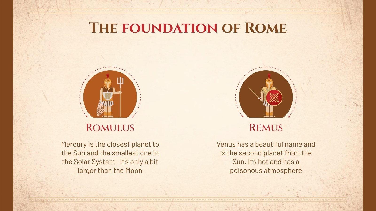 Los siete reyes de Roma - historia y resumen | Google Slides