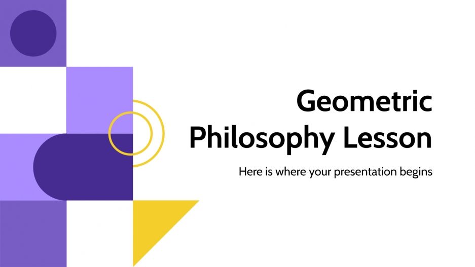 Geometric Philosophy lesson | Google Slides & PPT theme