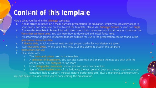 Farewell School Party Slideshow | Google Slides & PowerPoint