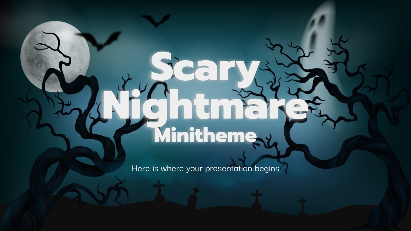 Free scary style Google Slides and PowerPoint templates