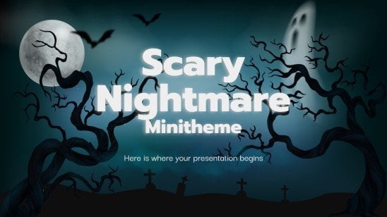 Free scary style Google Slides and PowerPoint templates